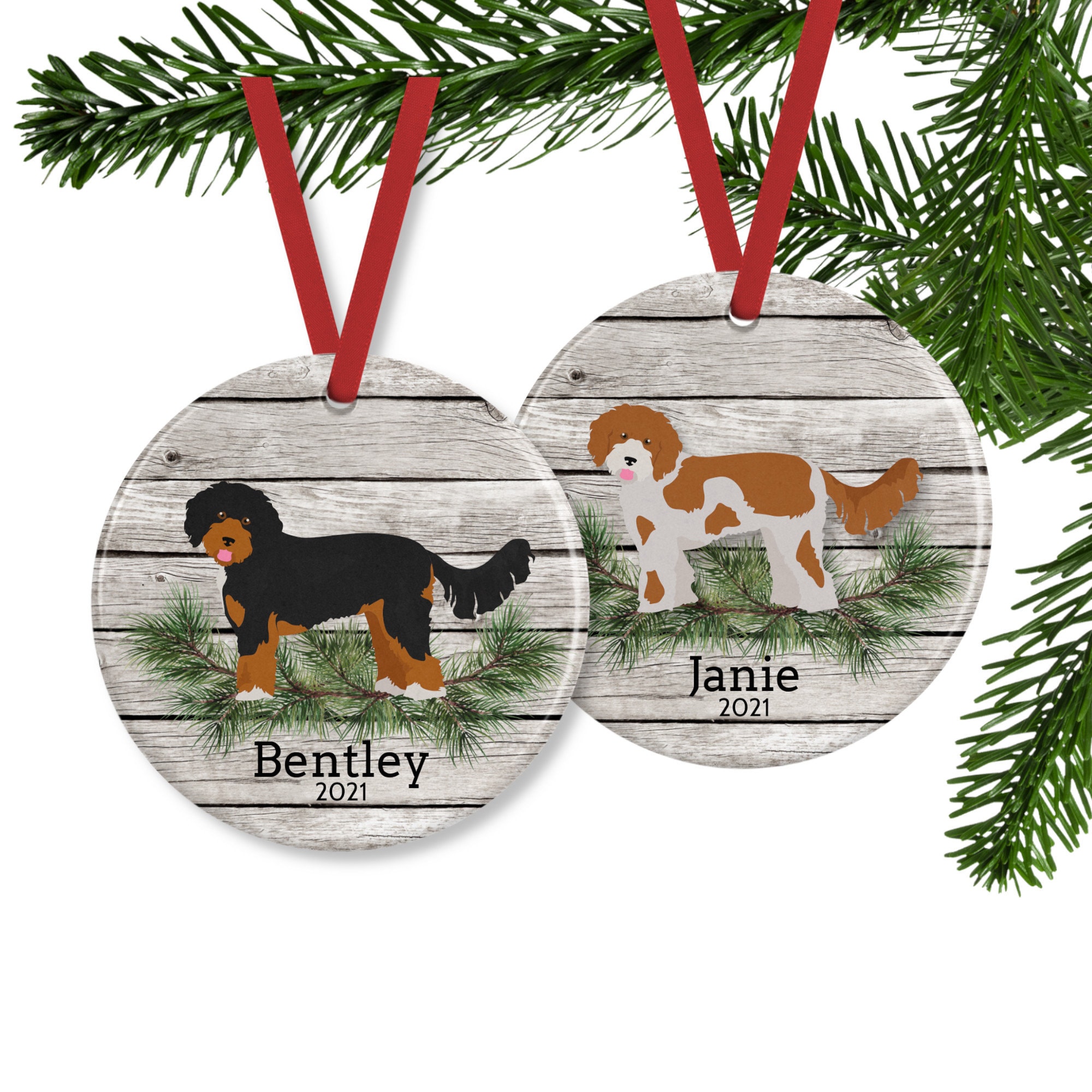 Cavapoo Ornament or Personalized Dog Memorial Gift | Etsy