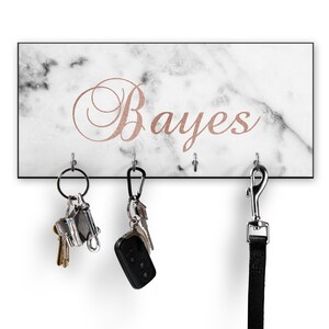 Personalized Modern Key Holder for Wall - Etsy
