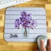 Personalized Farmhouse Mouse Pad With Lilac Flowers - Etsy
