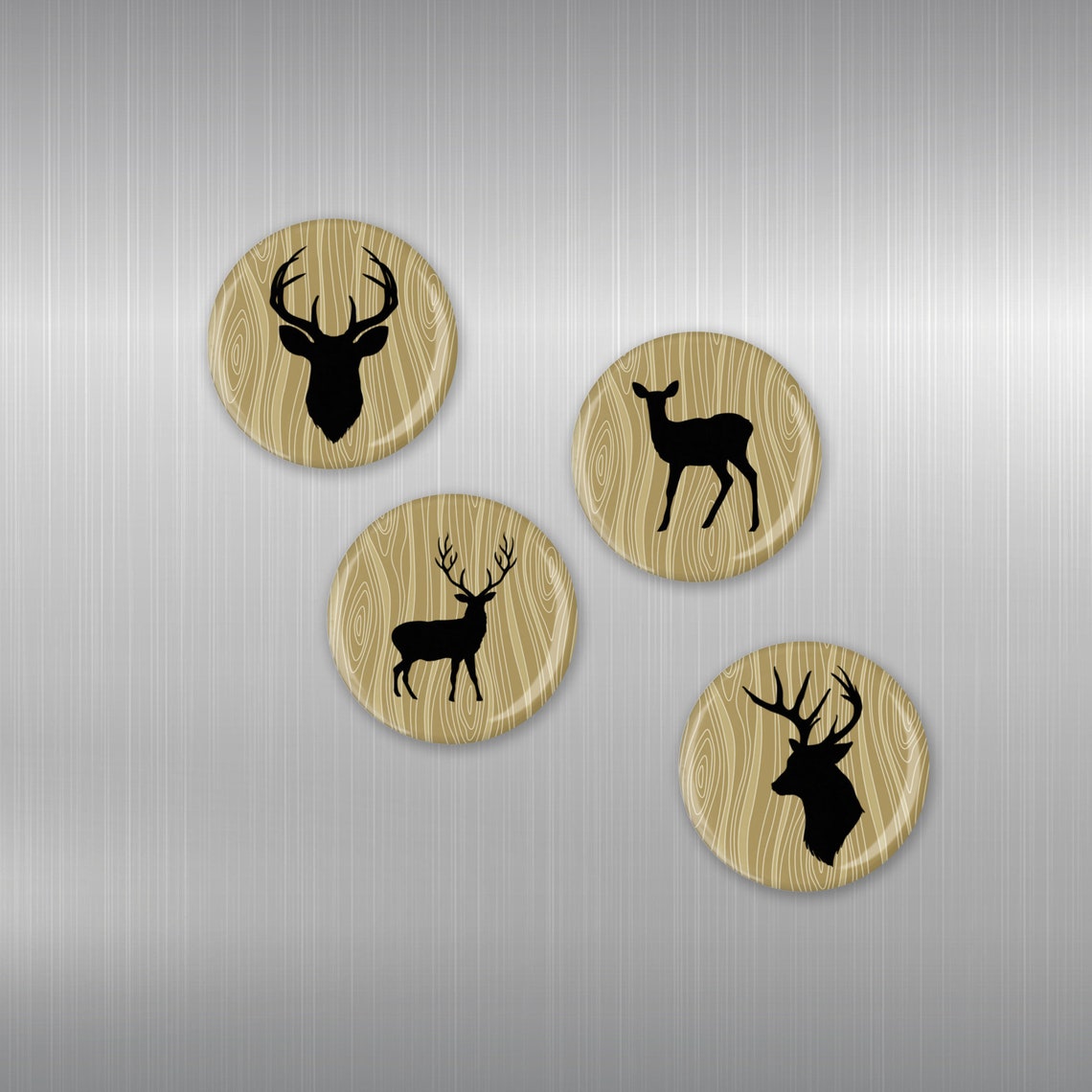 Deer Refrigerator Magnets Set Rustic Cabin Kitchen Decor - Etsy
