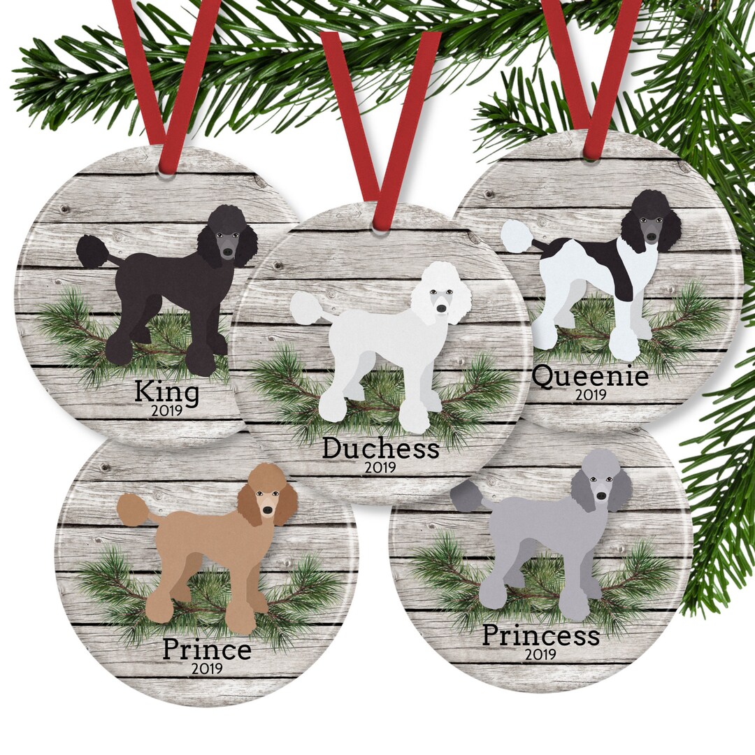 Standard Poodle Ornament, Personalized Dog Memorial Gift - Etsy
