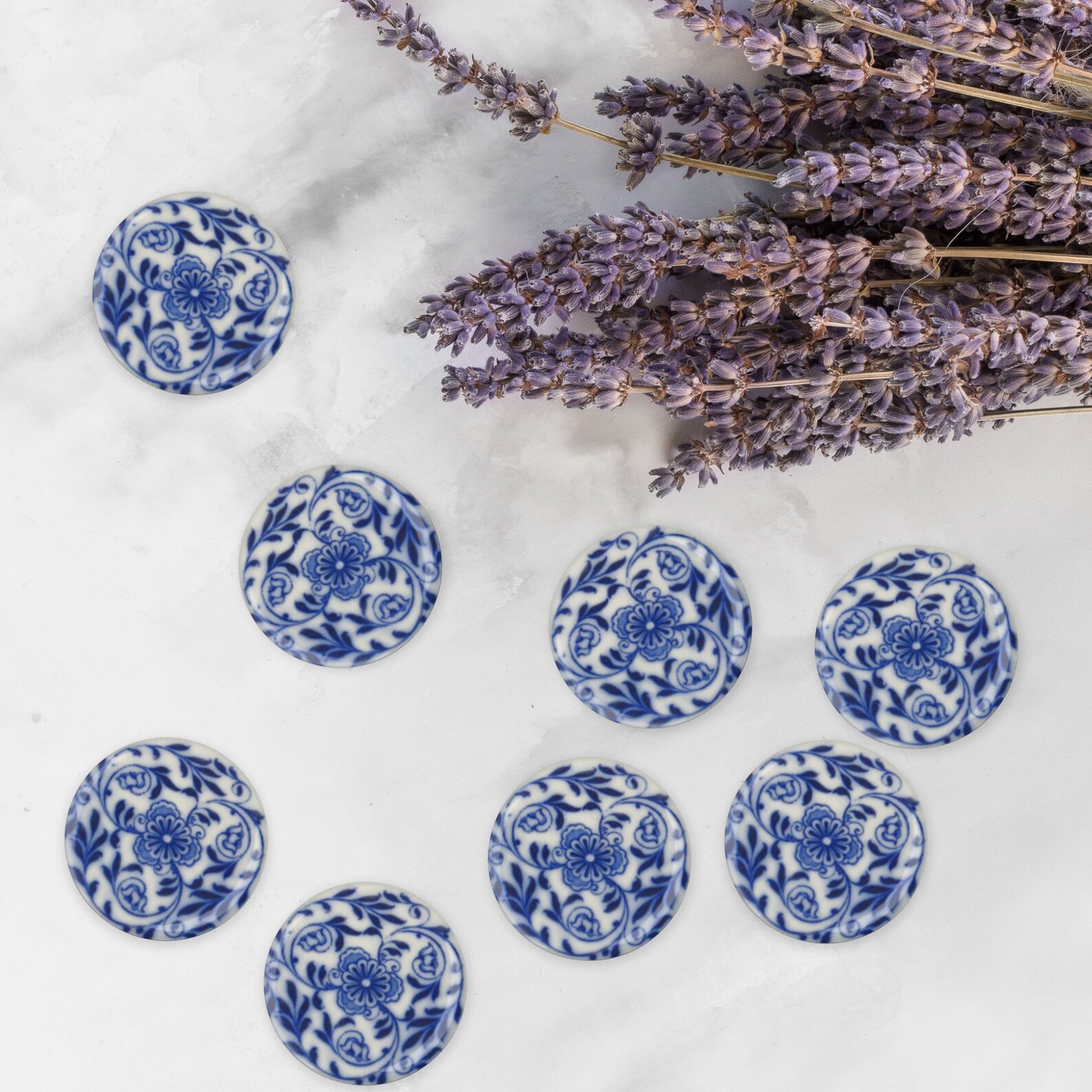 Flow Blue Refrigerator Magnets Vintage Style Farmhouse Decor | Etsy