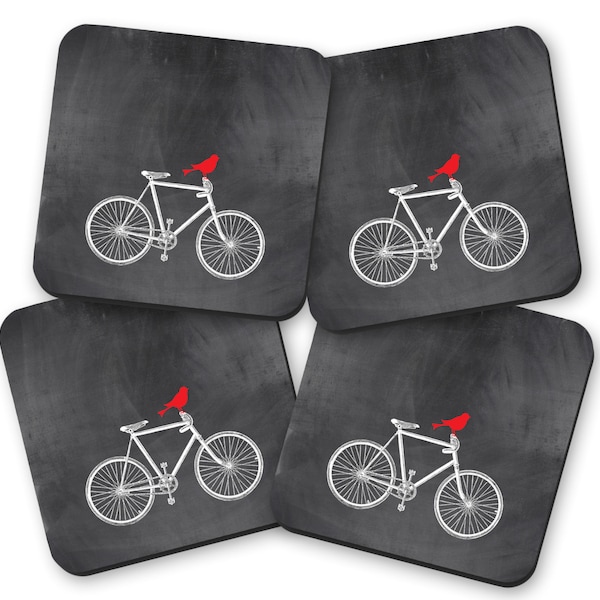 Bicycle Coasters - Etsy