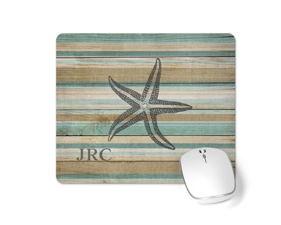 Beach House Mouse Pad With Starfish Coastal Home Office Decor ...