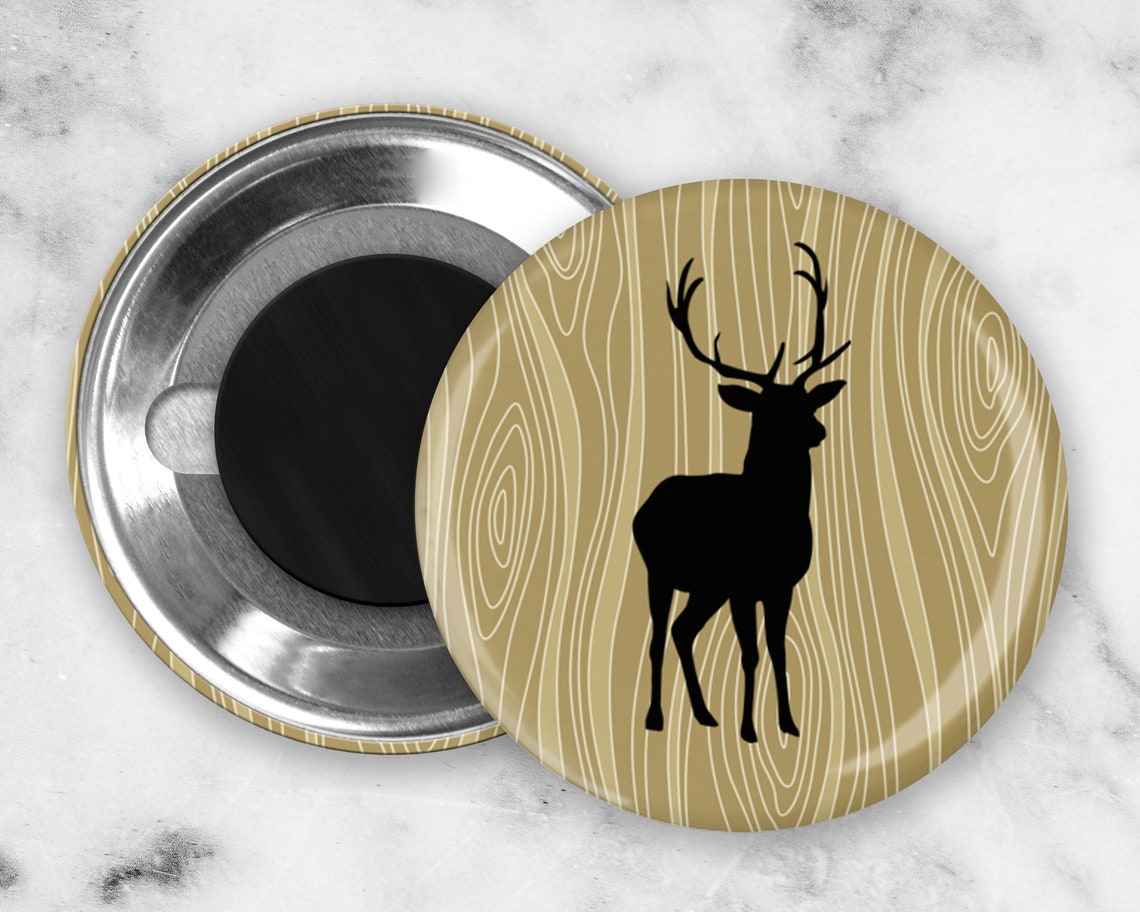 Deer Refrigerator Magnets Set Rustic Cabin Kitchen Decor - Etsy