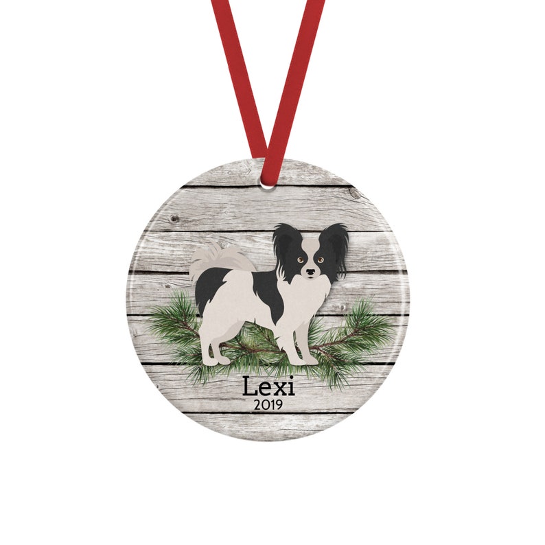 Papillon Dog Ornament, Gifts for Dog Lovers, Personalized Memorial Gift ...