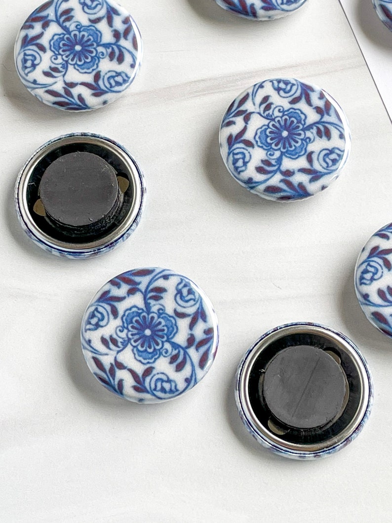 Flow Blue Refrigerator Magnets Vintage Style Farmhouse Decor - Etsy