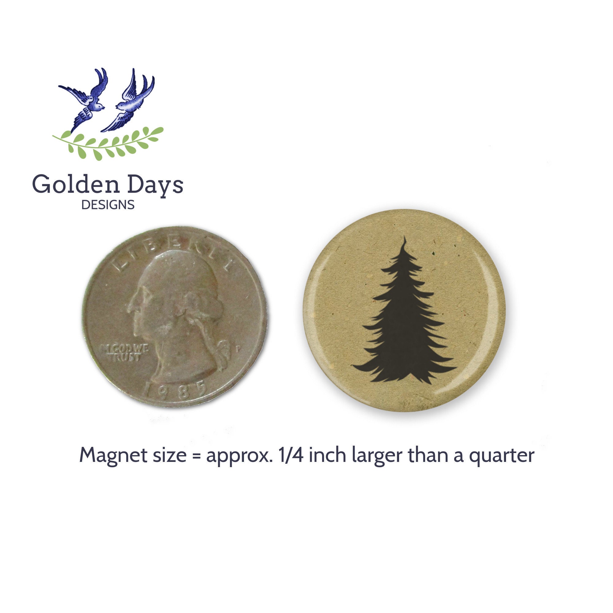 Rustic Woodland Fridge Magnets Nature Lover Gift | Etsy