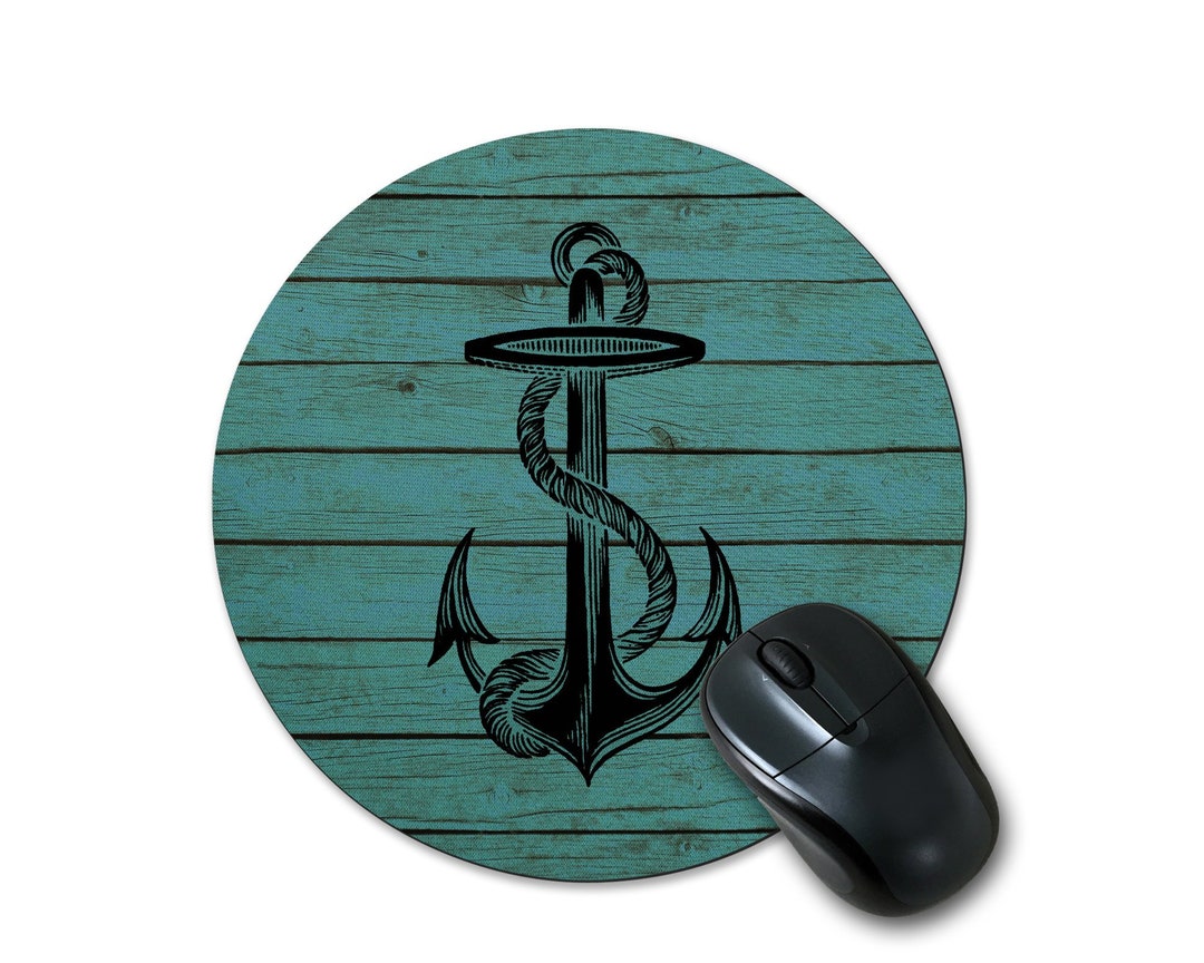 Nautical Anchor Mouse Pad Beach House Decor - Etsy