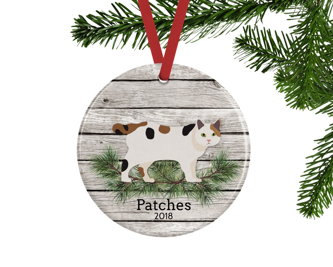 Calico Cat Ornament, Personalized Pet Memorial Gift - Etsy
