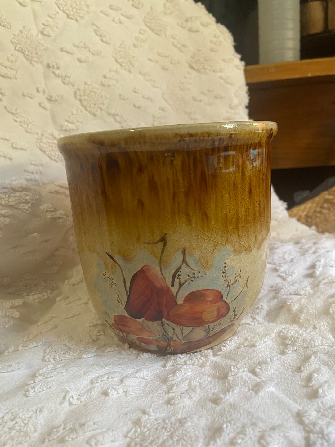 Robinson Ransbottom USA Pottery Flower Pot Planter Mushrooms - Etsy