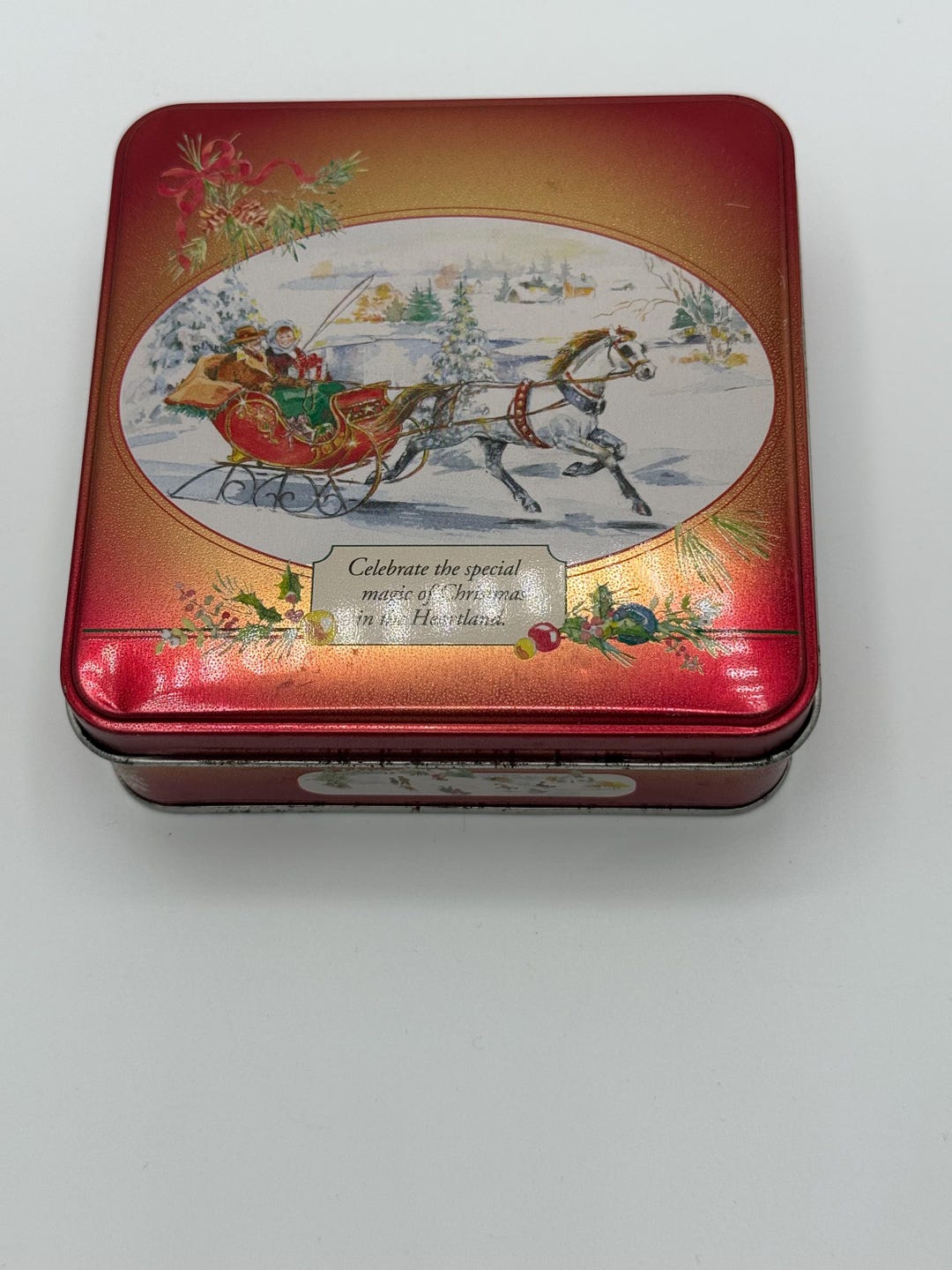 Vintage Christmas Tin Swiss Colony? - Etsy