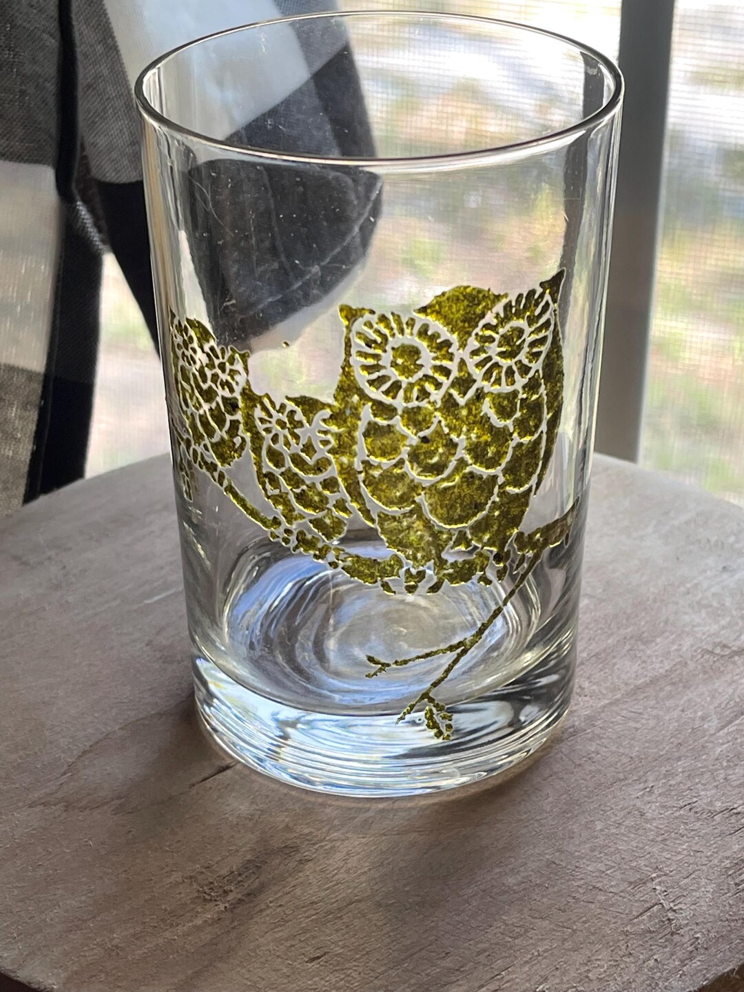MCM Owl Design Vase Glass - Etsy