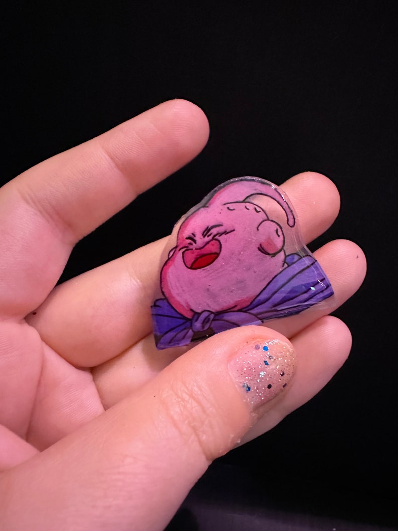 Majin Buu Dragon Ball Super Anime Hand Drawn Pin - Etsy