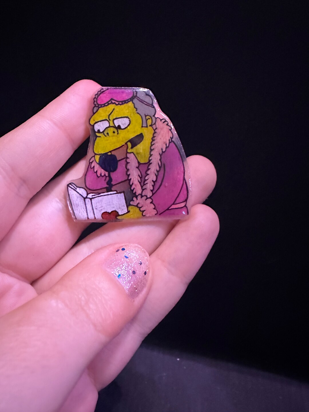 Moe Szylak Bartender the Simpsons Hand Drawn Pin - Etsy