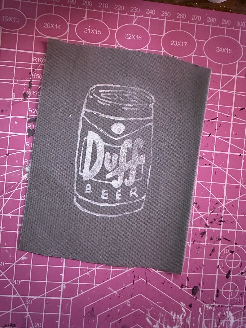 DIY Punk the Simpsons Duff Beer Sew on Patch - Etsy