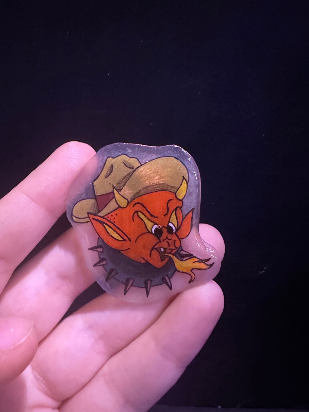 Handmade Trad Tattoo Flash Hot Stuff Sailor Jerry Shrink Plastic Art ...