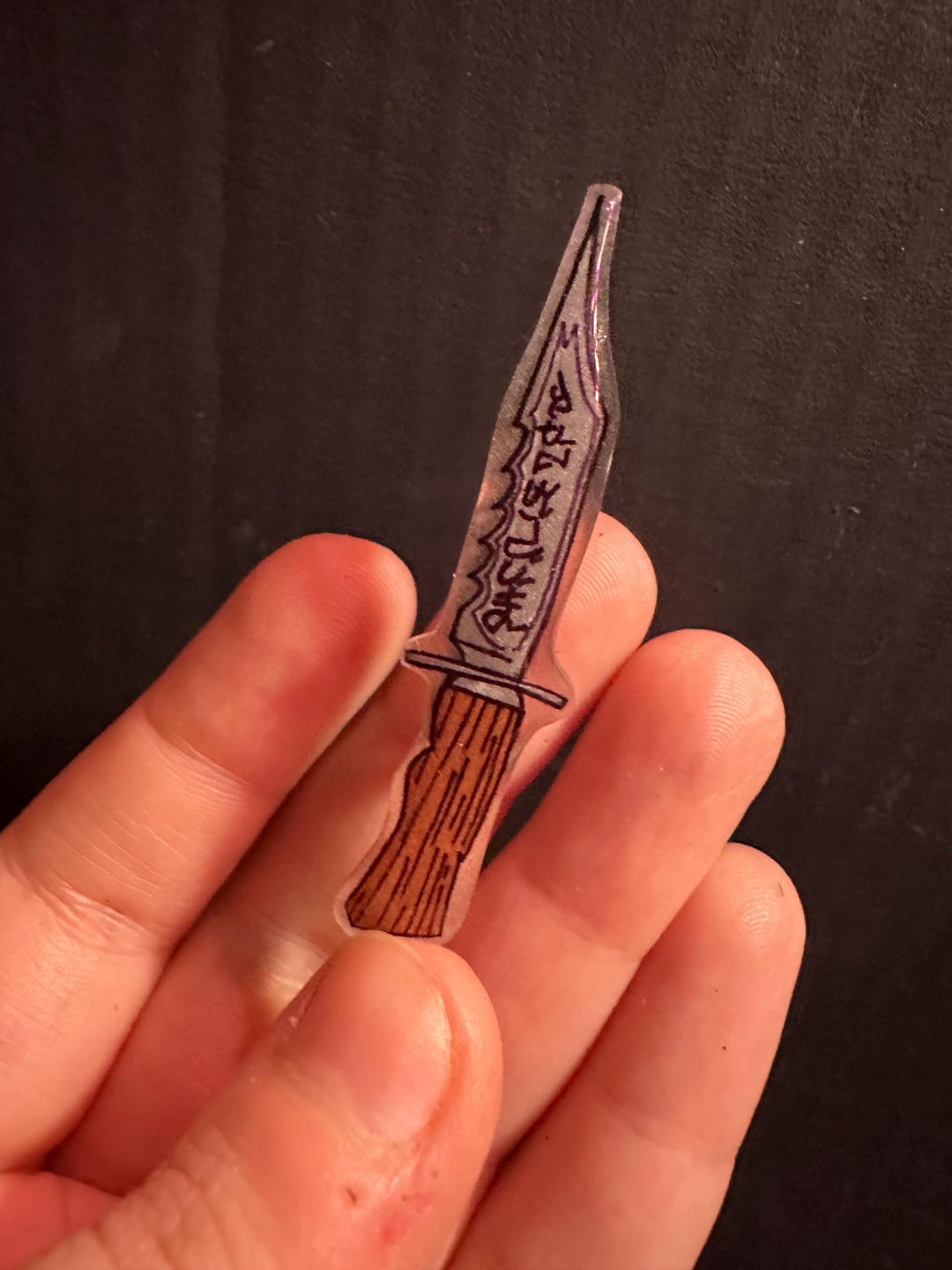 Supernatural Demon Blade Demon Killing Knife Fan Art Pin - Etsy