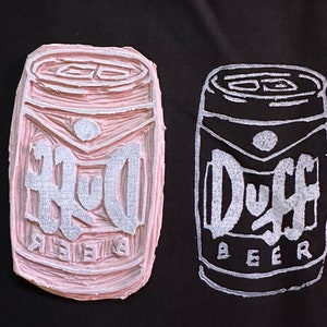 DIY Punk the Simpsons Duff Beer Sew on Patch - Etsy