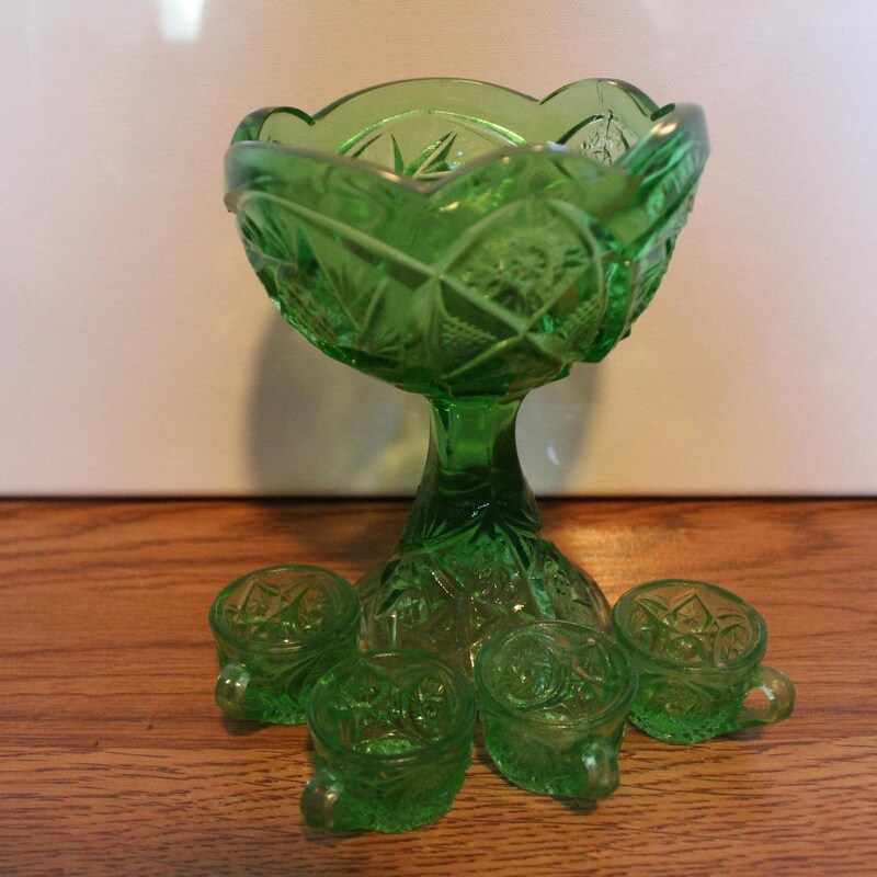 Green Glassware - Etsy