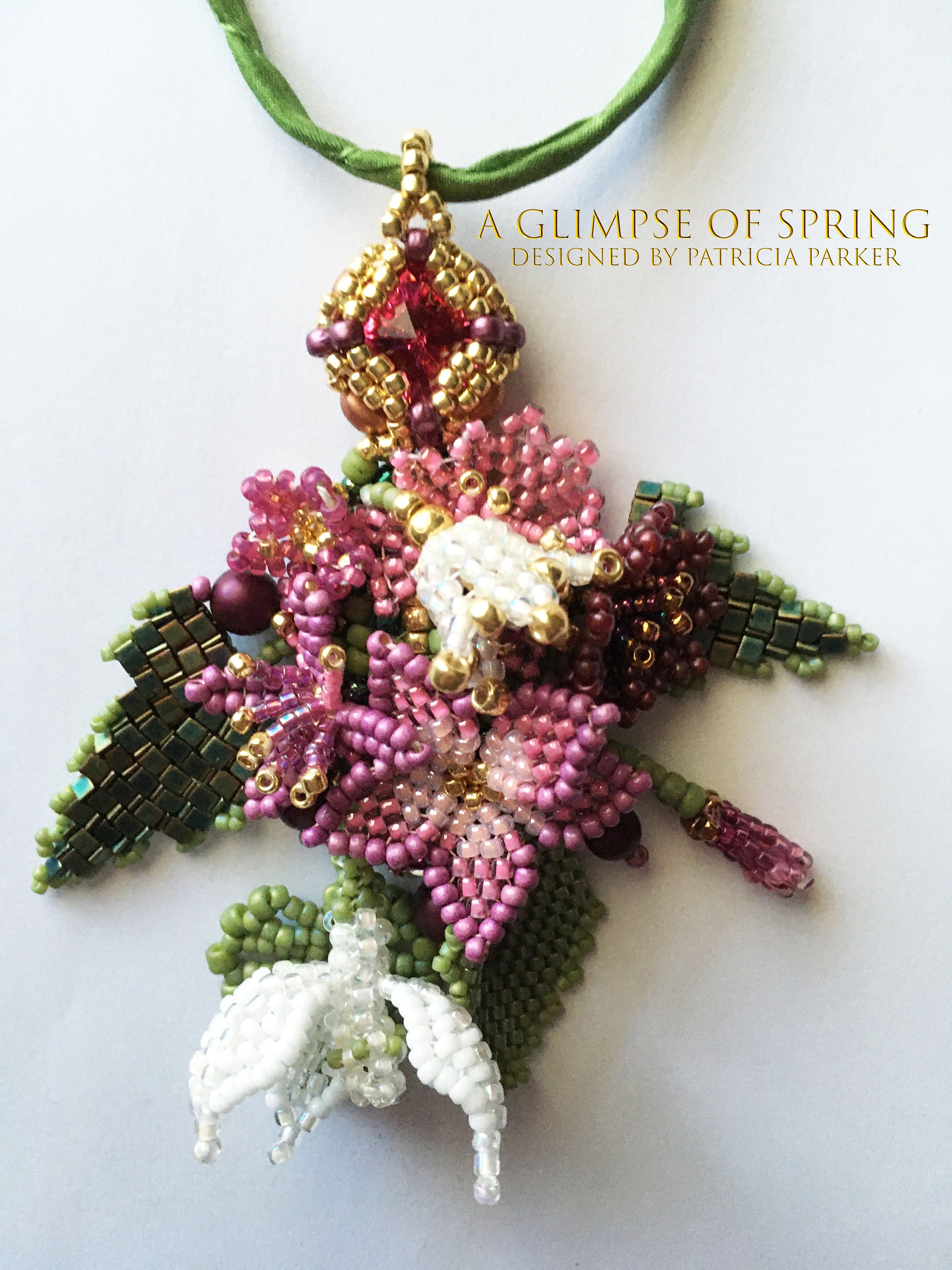 Seed Bead Pattern, Beadwork Tutorial, Beadweaving Pattern With Floral ...