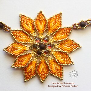 Seed Bead Pattern, Beaded Flower, Beadweaving Pattern, Hearts and ...