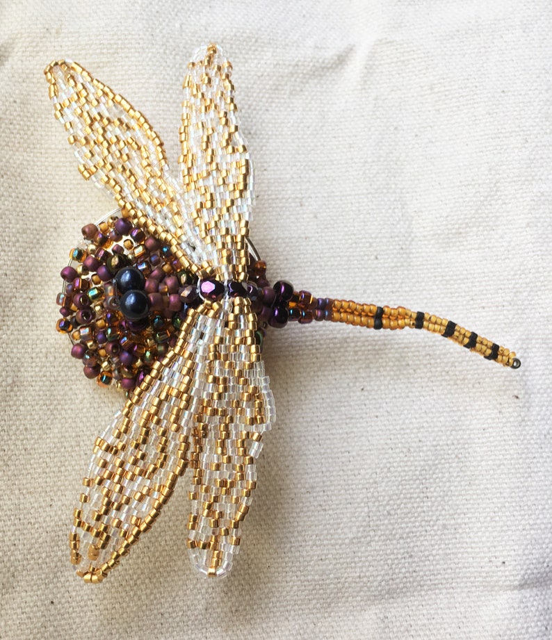 Seed Bead Pattern, Dragonfly Tutorial, Beaded Insects English Language ...