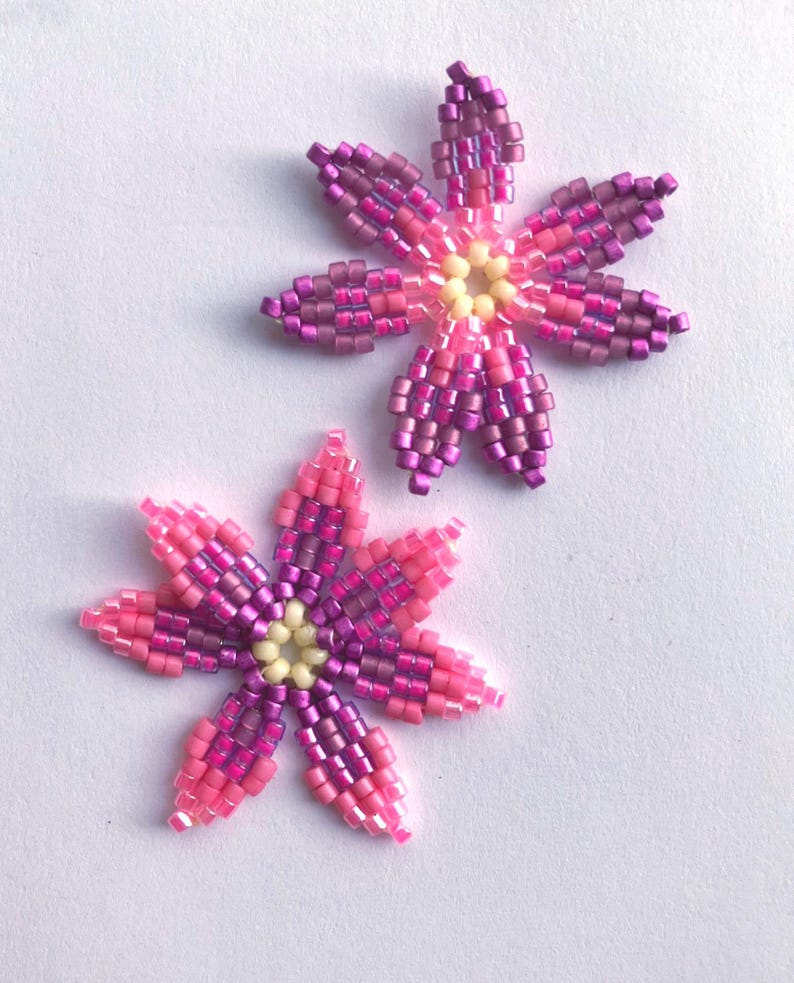 Seed Bead Flower Tutorial, Small Flower Design, Beaded Floral, BOTB ...