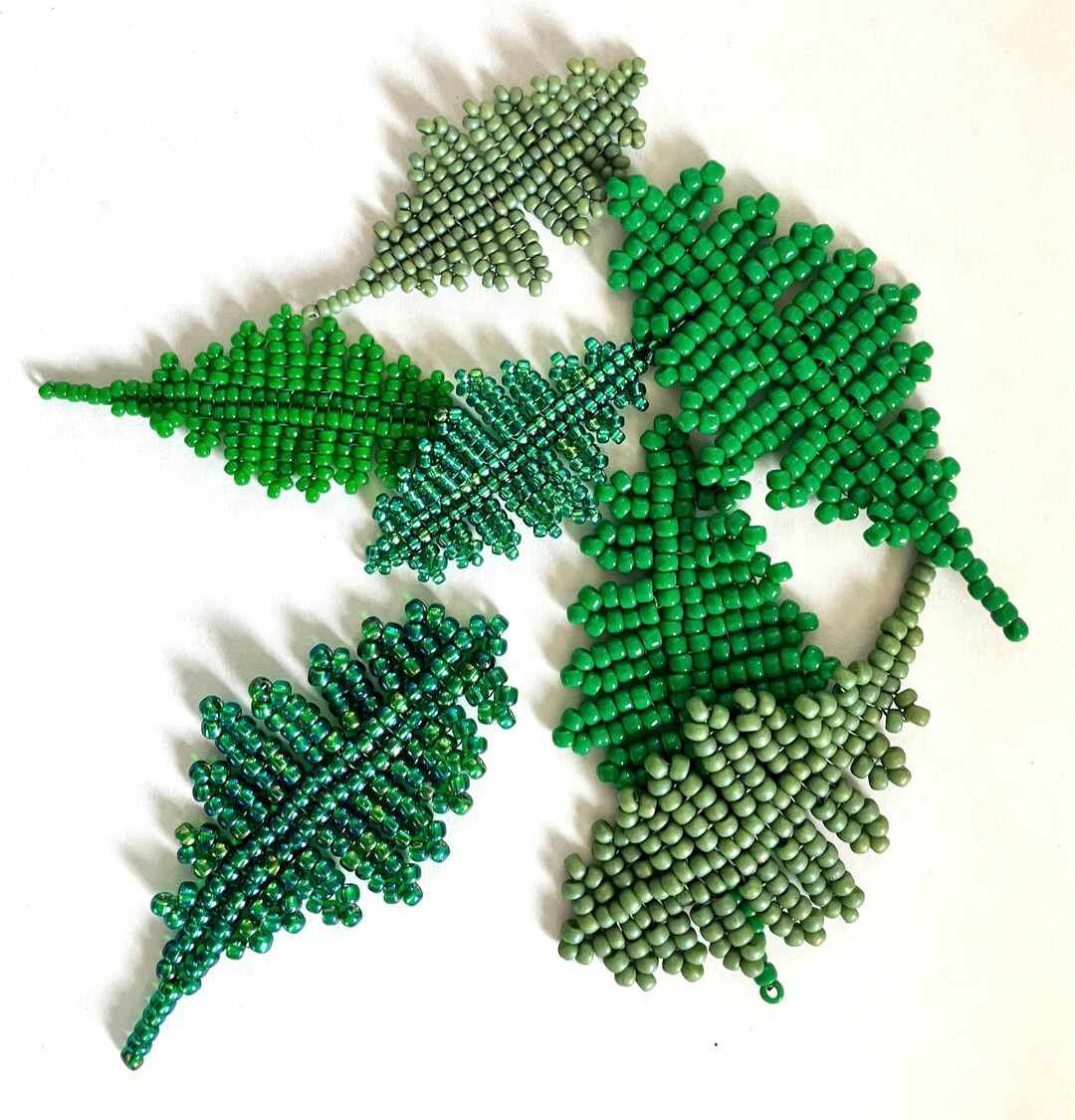 Tutorial for Seed Bead Leaf - Etsy