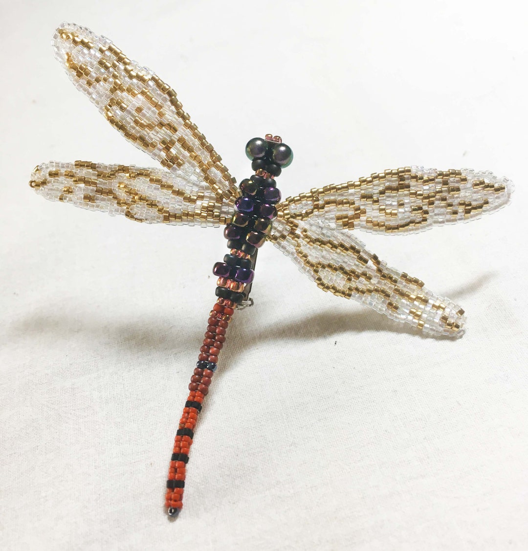 Seed Bead Pattern, Dragonfly Tutorial, Beaded Insects English Language ...
