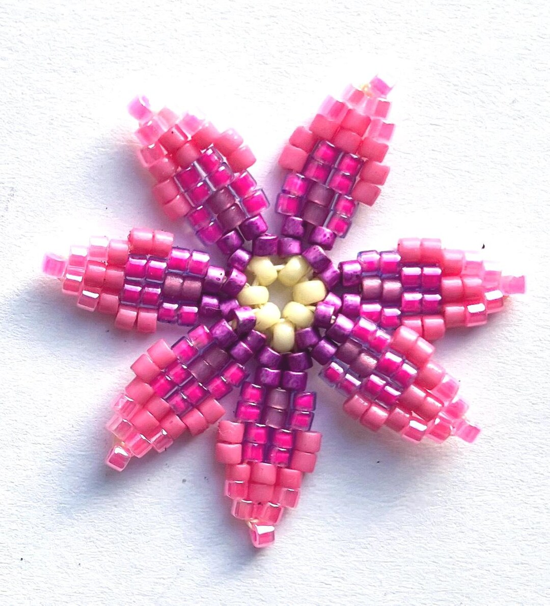 Seed Bead Flower Tutorial, Small Flower Design, Beaded Floral, BOTB ...