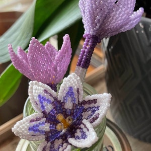 Seed Bead Tutorial Crocus Brick or Peyote Stitch Downloadable PDF ...