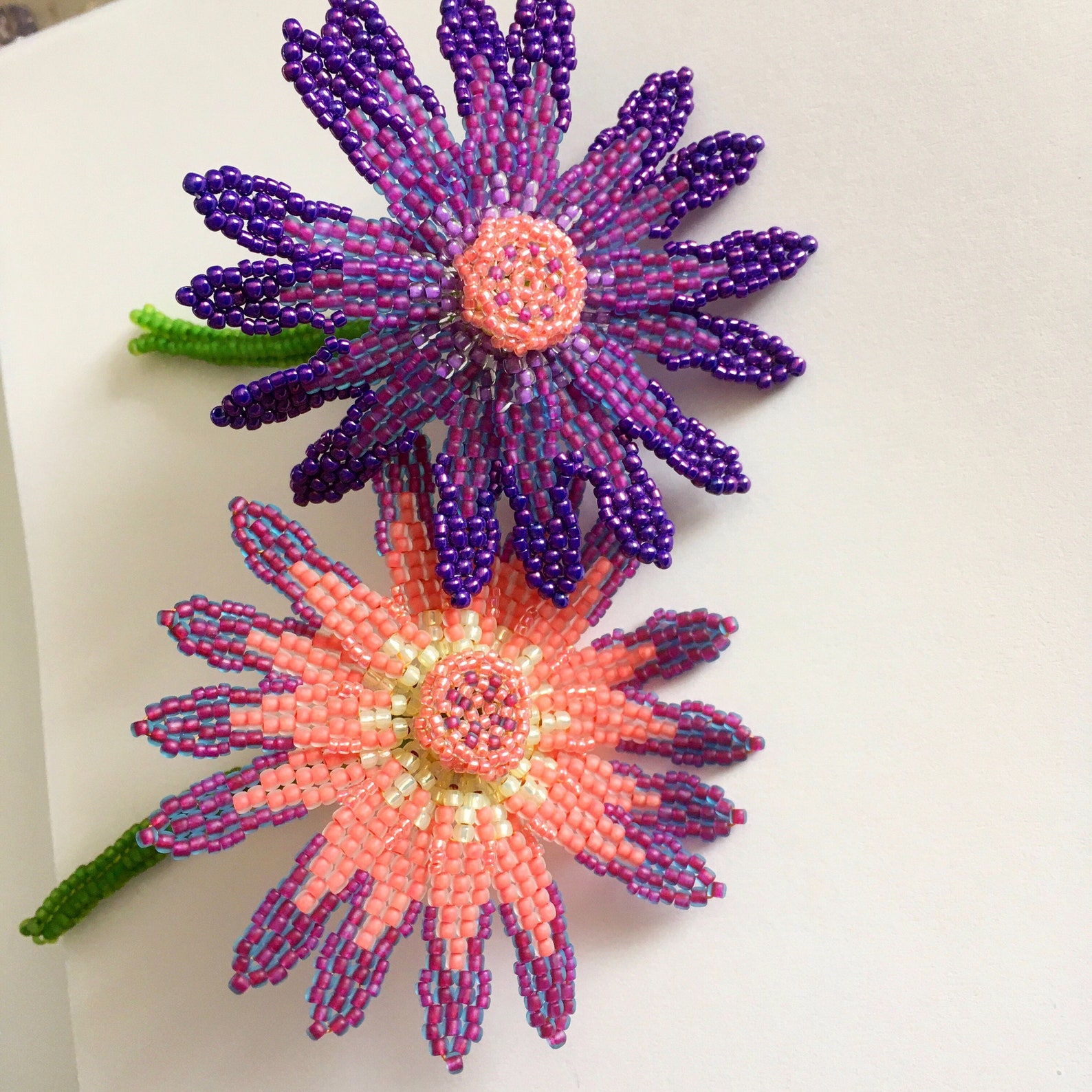 Seed Bead Pattern, Tutorial, Beaded Flowers, Pattern, Peyote Stitch ...