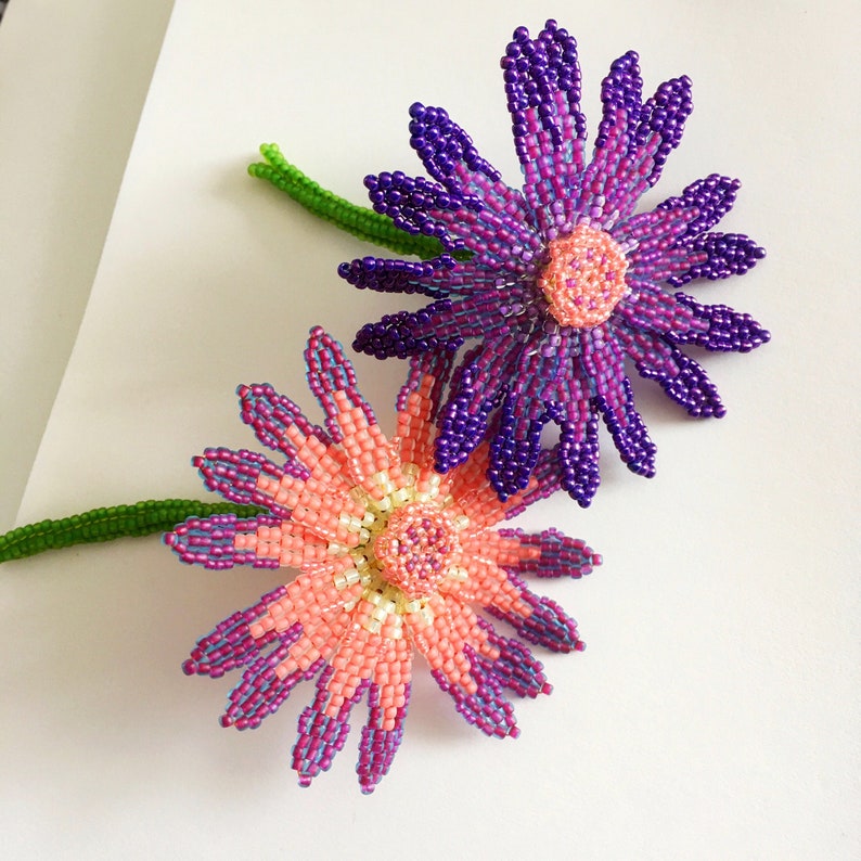 Seed Bead Pattern, Tutorial, Beaded Flowers, Pattern, Peyote Stitch ...