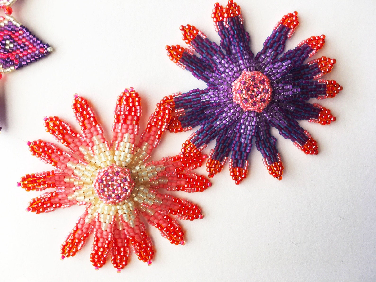 Seed Bead Pattern, Tutorial, Beaded Flowers, Pattern, Peyote Stitch ...