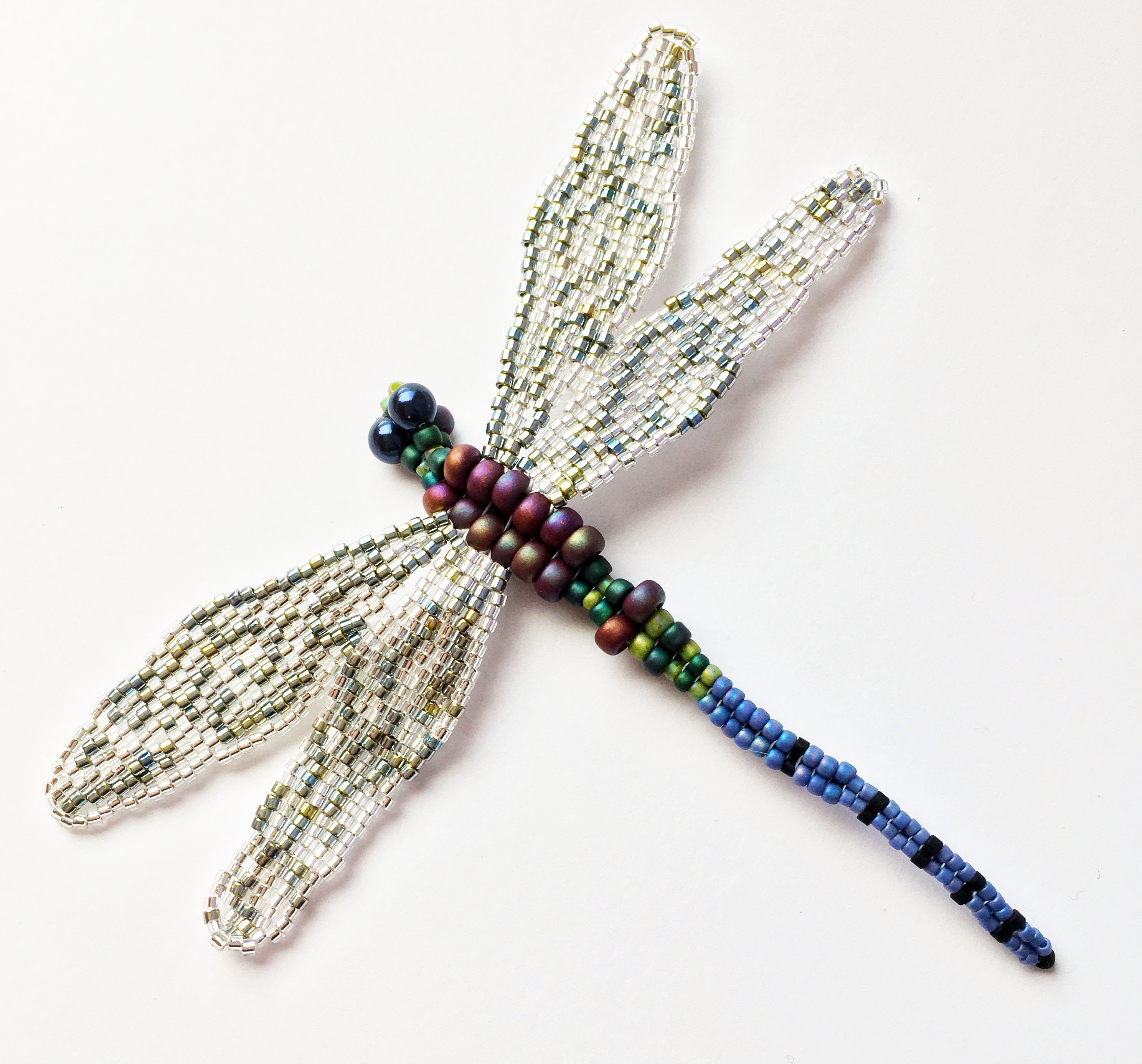 Seed Bead Pattern, Dragonfly Tutorial, Beaded Insects English Language ...