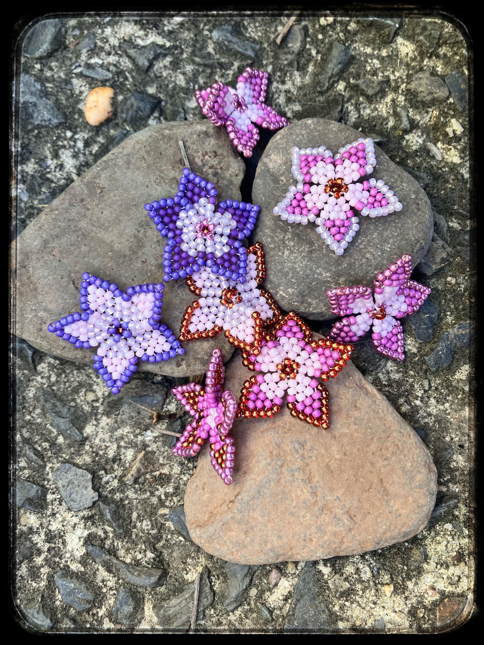 Seed Bead Pattern, Beaded Flower, Bead Design, Small Starflower ...