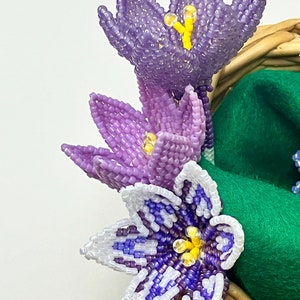 Seed Bead Tutorial Crocus Brick or Peyote Stitch Downloadable PDF ...