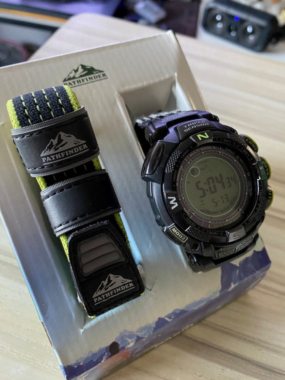 CASIO PATHFINDER PROTREK solar atomic watch PAW1500GB… - Gem