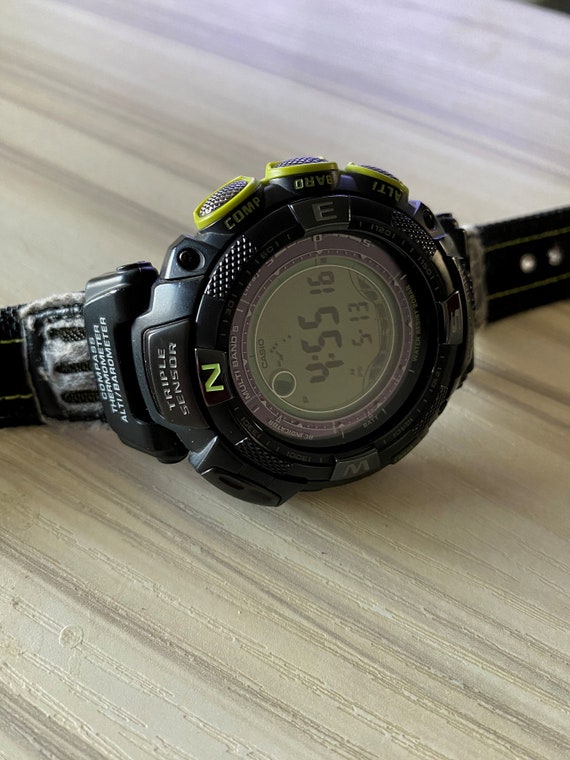 CASIO PATHFINDER PROTREK solar atomic watch PAW1500GB… - Gem