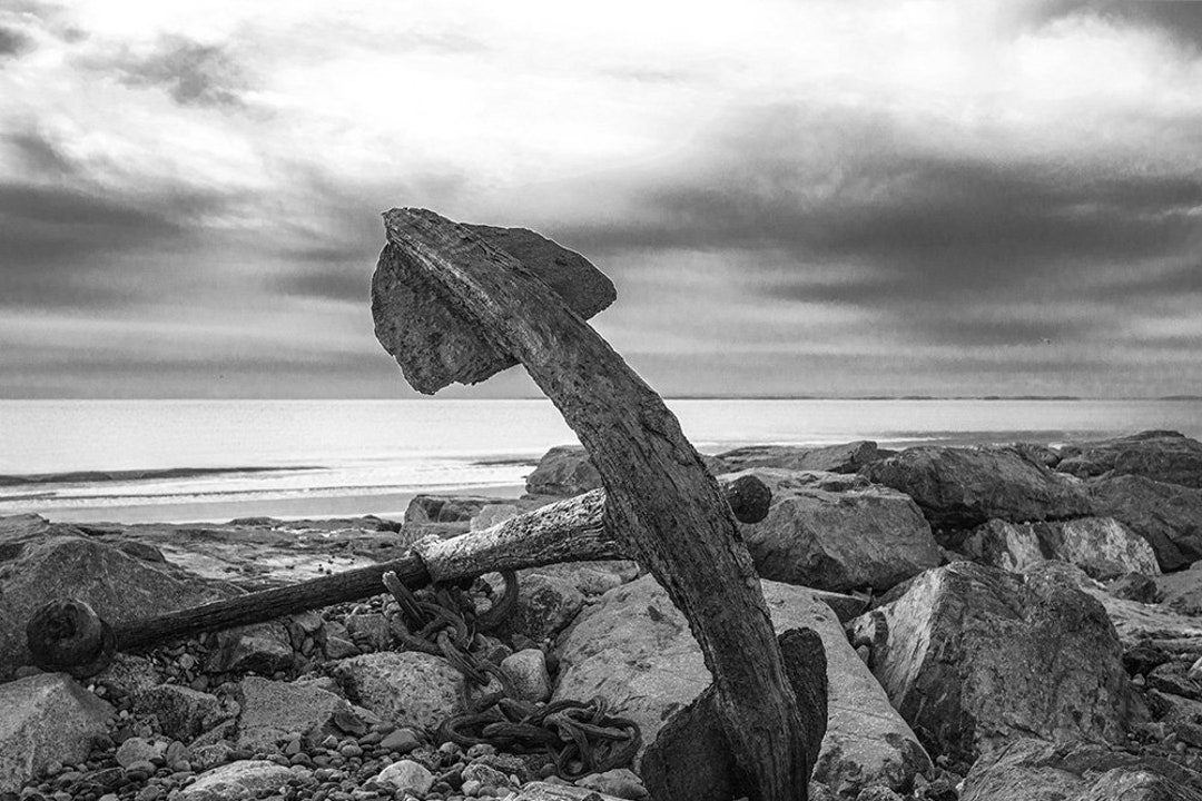 Preston Beach Anchor, Marblehead, Swampscott, Massachusetts at Sunrise ...