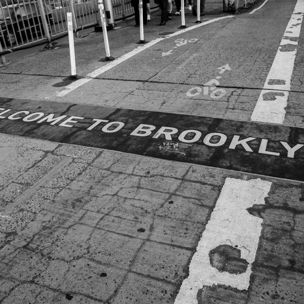 Welcome to Brooklyn Sign - Etsy