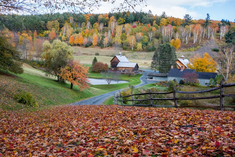 Sleepy Hollow Farm, Woodstock, Vermont, Farm Decor, Farm Art, Farm ...