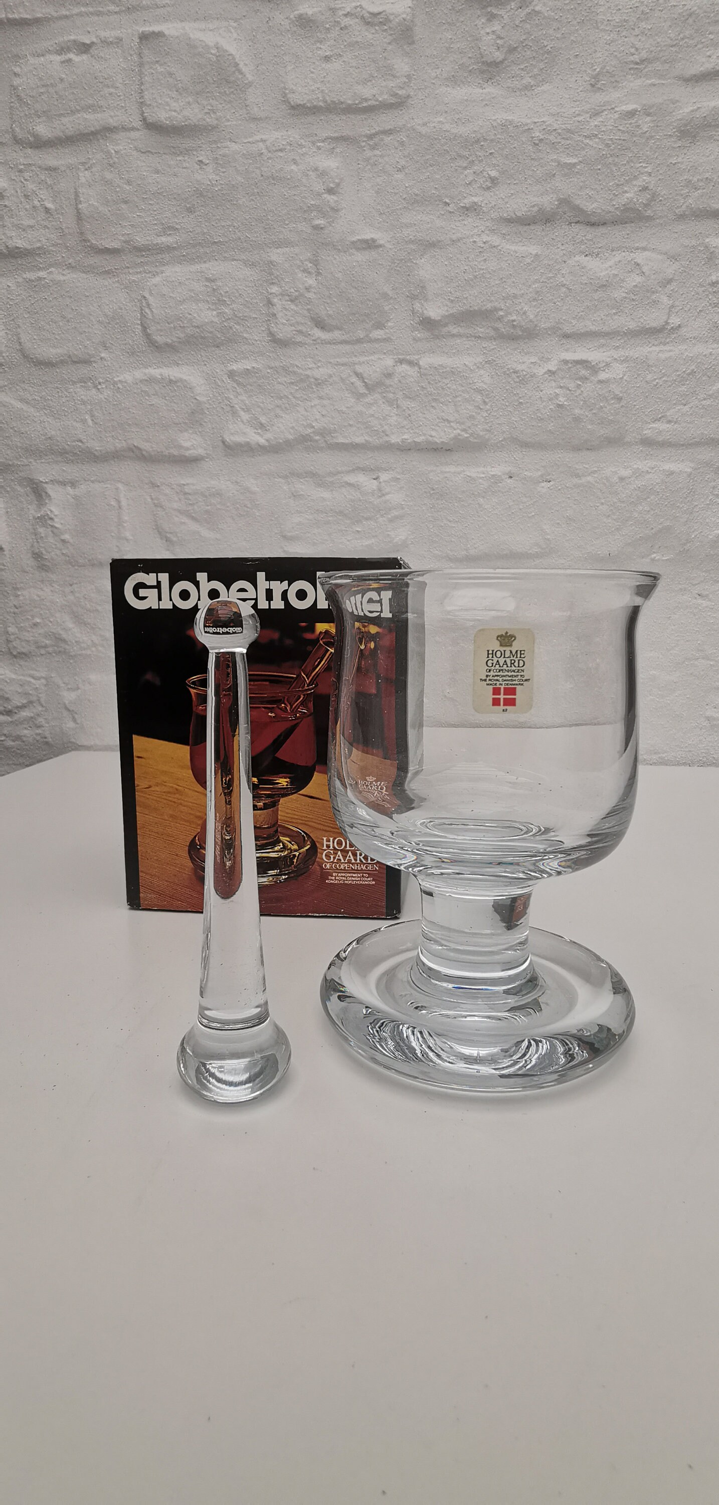 Art & Collectibles Tobacciana 2 Holmegaard Grog Glasses Globetrotter ...