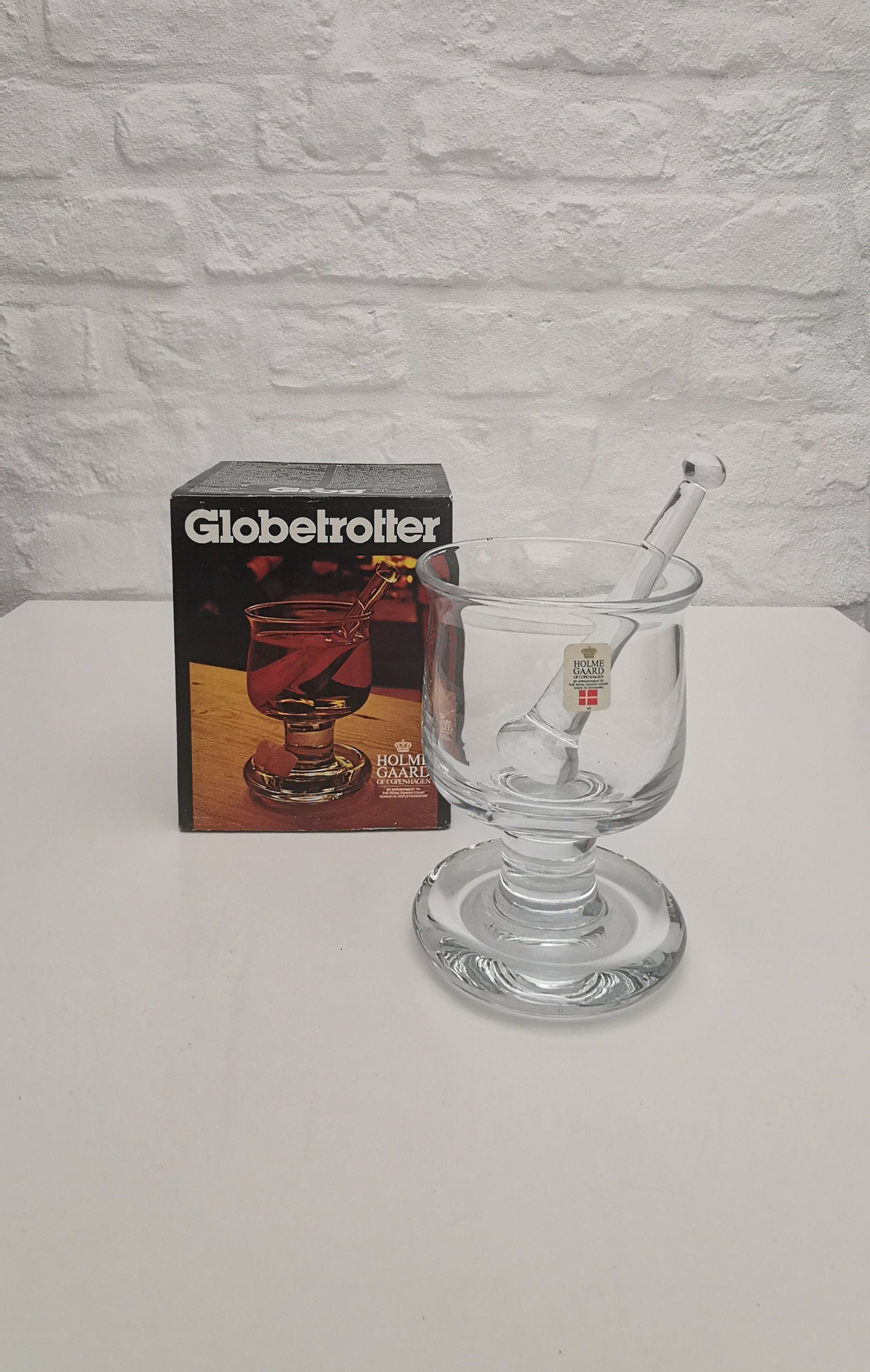 Art & Collectibles Tobacciana 2 Holmegaard Grog Glasses Globetrotter ...