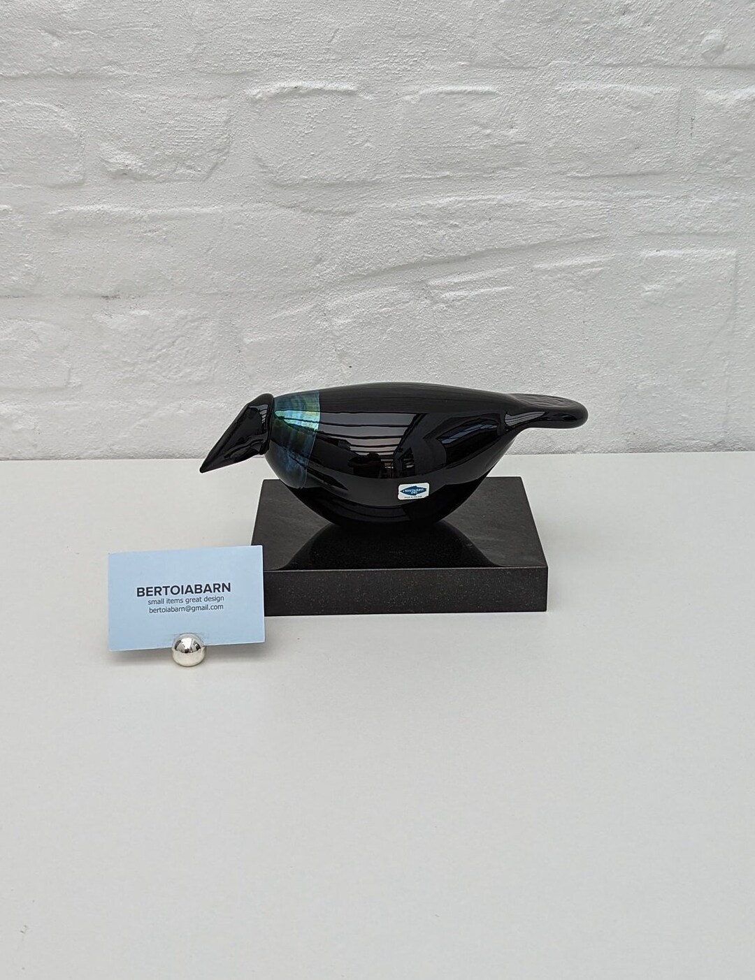 Nuutajärvi Notsjo Finland Oiva Toikka Raven Bird Fig Perfect - Etsy