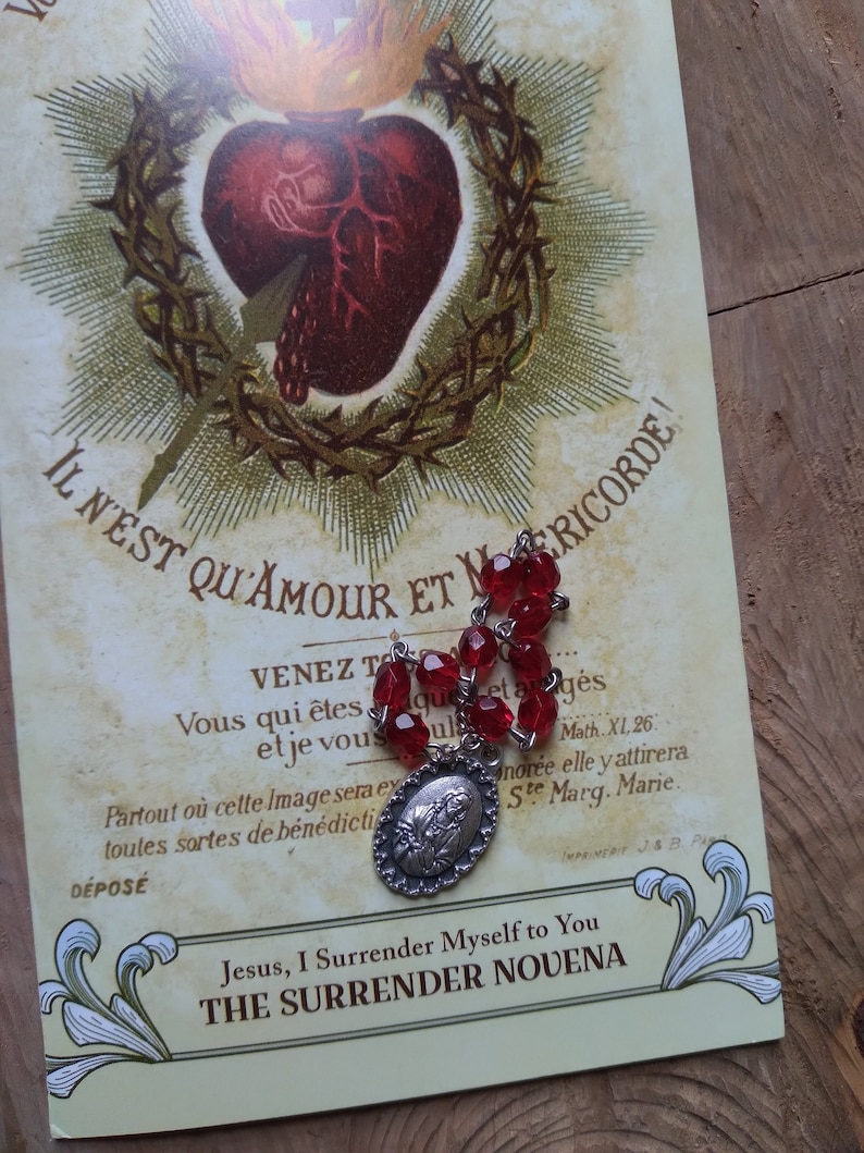 Surrender Novena Chaplet Fr. Dolindo Ruotolo 6mm Siam | Etsy
