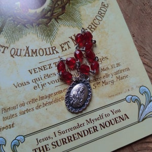 Surrender Novena ~ Chaplet ~ Fr. Dolindo Ruotolo ~ 6mm Siam ~ 7810 - Etsy