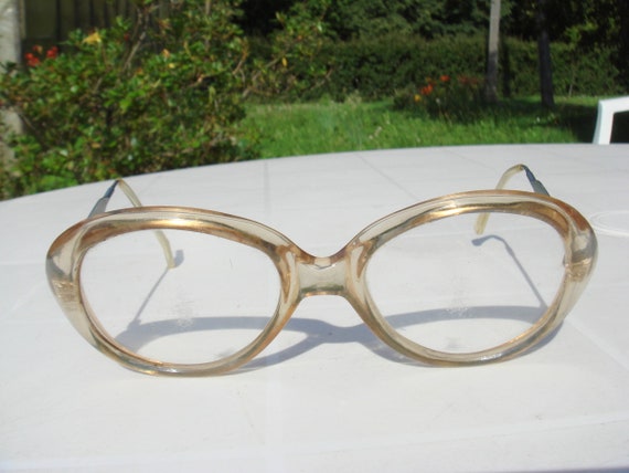 Soviet russian plastic glasses frame with metal arms … - Gem
