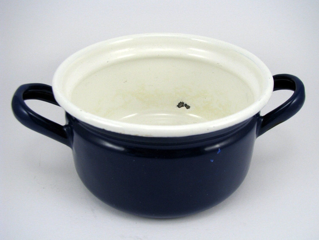 Blue Enamel Bowl Shabby Interior Decor Blue Enamel Dish Kitchenware - Etsy